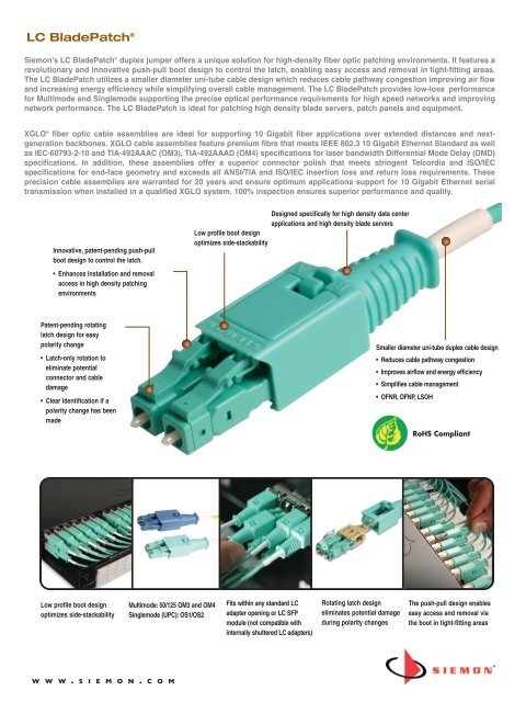 LC BladePatch® - Siemon