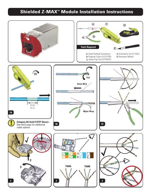 Shielded Z-MAX™ Module Installation Instructions - Siemon