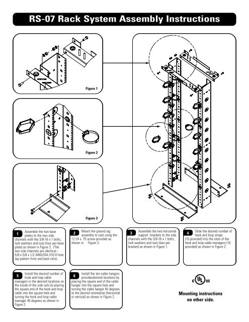 RS-07 Rack System Assembly Instructions - Siemon