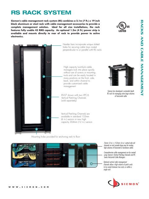 RS Rack System - Siemon