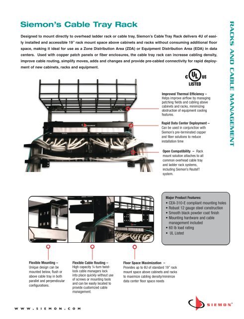 Cable Tray Rack - Siemon