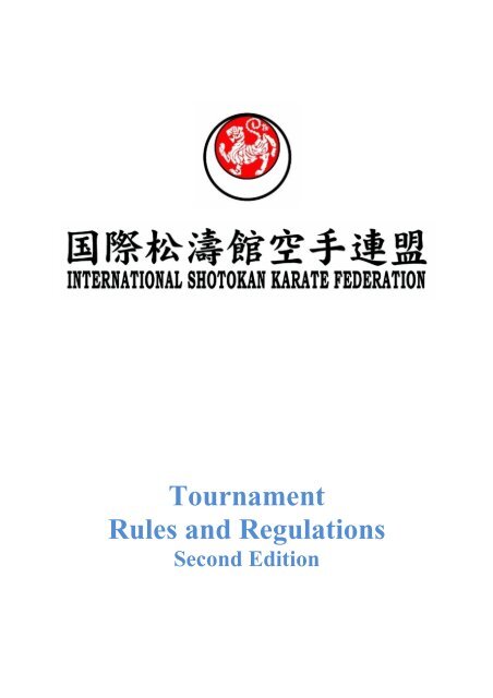 ISKF Tournament Rules and Regulations Second ... - ISKF.com