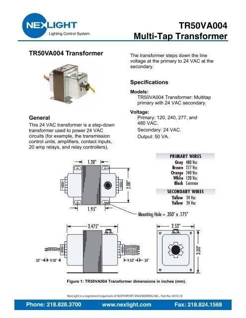 TR50VA004 Transformer - NexLight