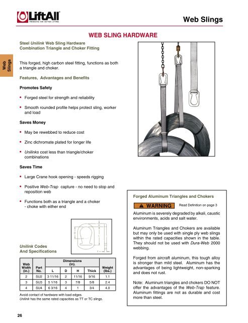 Web Slings - Lift-All