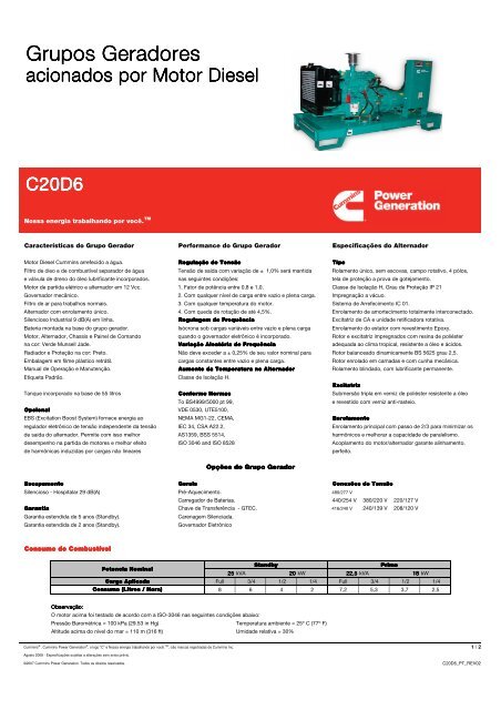 C20 - Cummins Power Generation