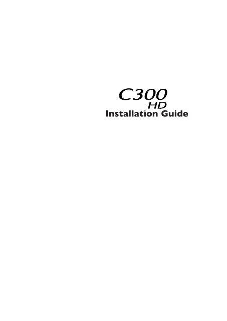 C300 HD Installation Guide - Solid State Logic