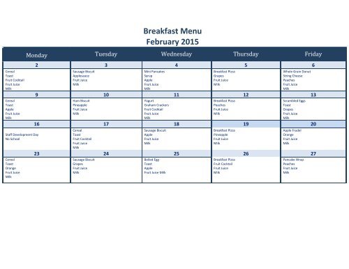 Lunch Menu Wynne Public Schools lunch-menu-wynne-public-schools