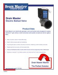 Product Data Sheet for Drain Master Valves