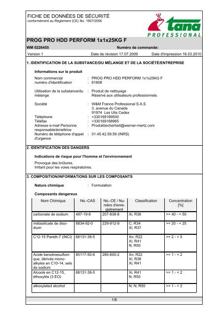 FDS Program Pro Performance