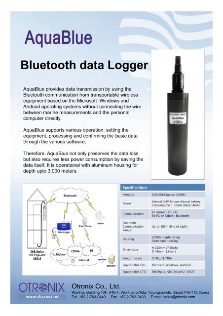 Bluetooth data Logger