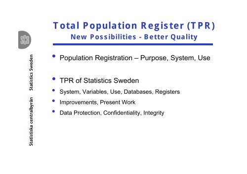 Total Population Register (TPR)