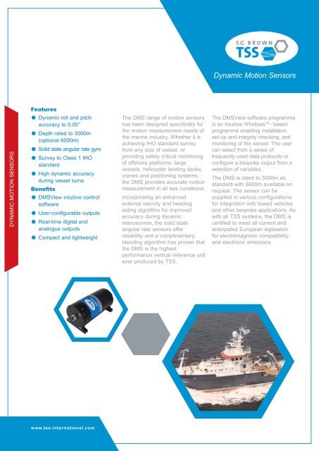 Dynamic Motion Sensors - Odom Hydrographic Systems