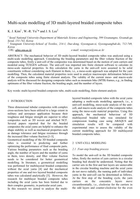 Multi-scale modelling of 3d multi-layered braided composite tubes