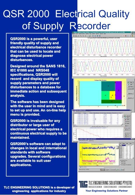 QSR 2000 - Electrical Power Quality Monitoring System - TLC ...