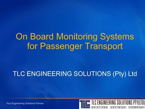 ONBOARD - On Board Systems (pdf download 550kb) - TLC ...
