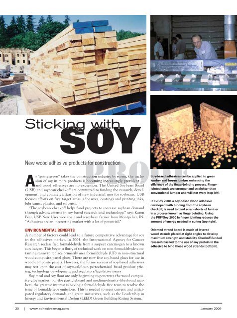 Sticking with - Soy New Uses
