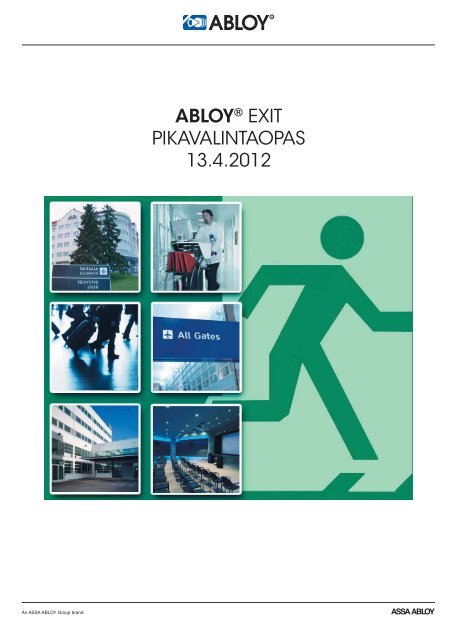 ABLOY EXIT Pikavalintaopas - Abloy Oy