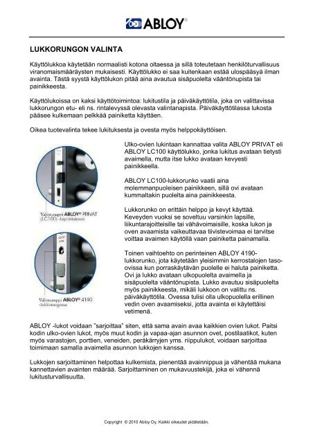 LUKON OSAT LUKKORUNKO (up