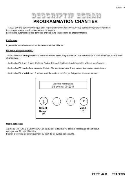 PAGE 19 PROGRAMMATION CHA