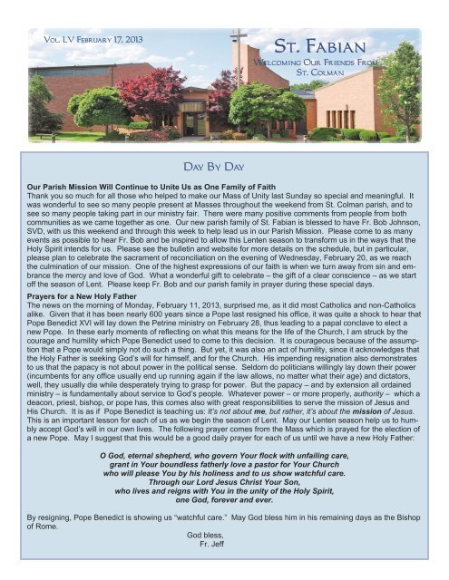 St. Fabian - Saint Fabian Catholic Church