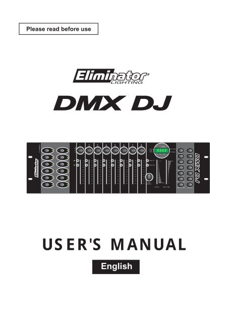Dmx Lighting Controller Manual | Shelly Lighting