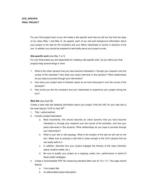 download project description PDF