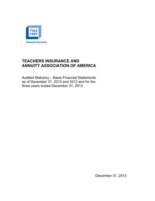 teachers insurance and annuity association of america - TIAA-CREF