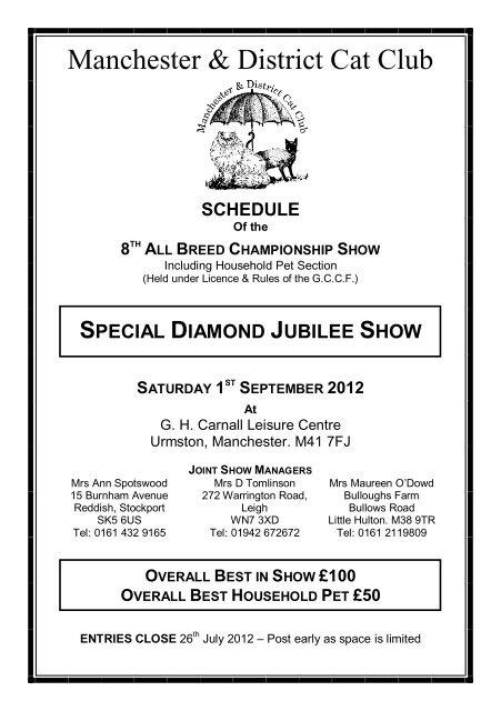 Schedule - Siamese Cat Breeder