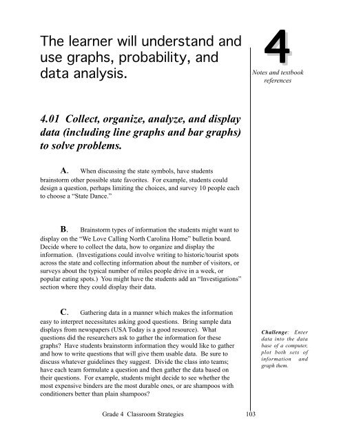 Strand 4: Data Analysis and Probability - Mathematics