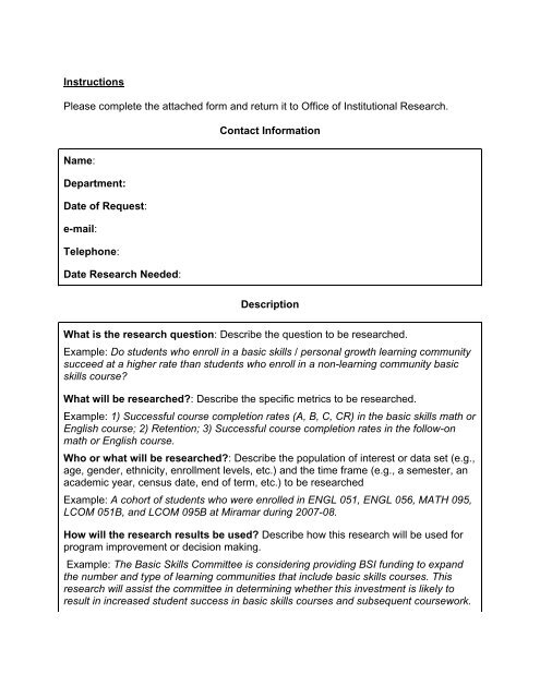 Research Request Form - Sample 2.pdf - The RP Group