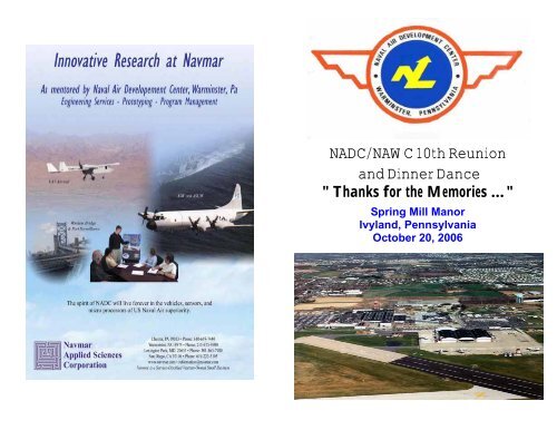 NADC/NAWC 10th Reunion and Dinner Dance