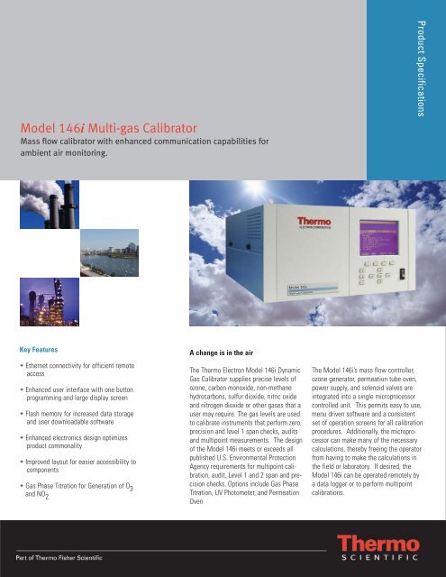 Model 146i Multi-gas Calibrator