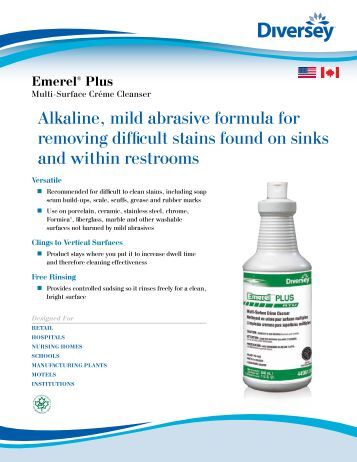 Emerel Plus Creme Cleanser - Performance Environmental Services