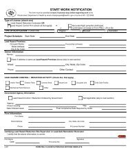 Form 23 Notification of lead-risk work