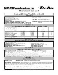 material safety data sheet lead acid battery wet, filled with acid