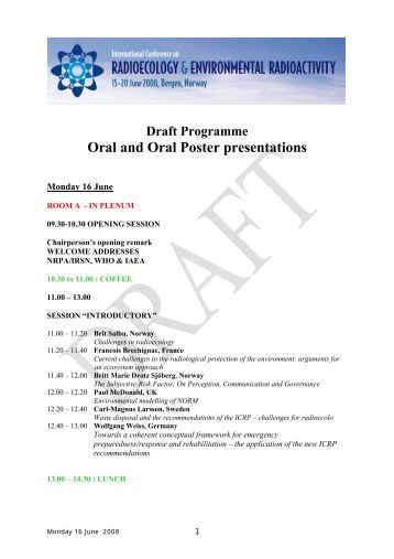 All abstracts submitted for poster or oral presentation