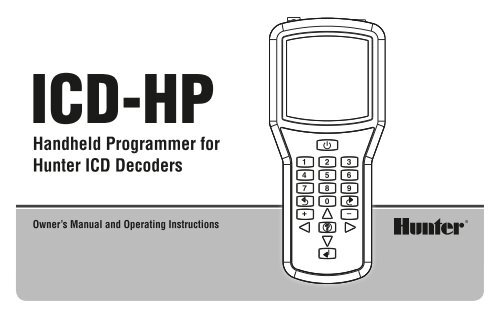 Hunter - Icdhp - Handheld Decoder Programmer For Icd 11 Hunter - Dual 2 Station Decoder Hunter ...