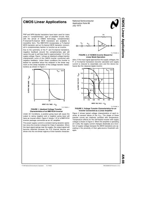 CMOS Linear Applications