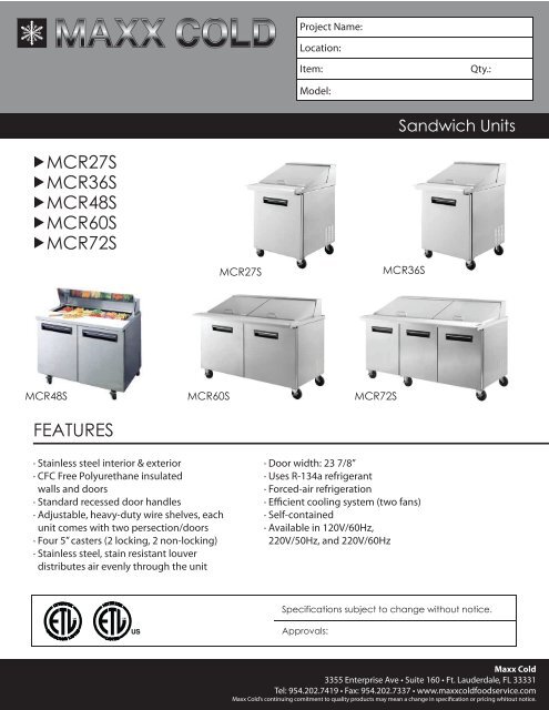 X-series - Sandwich Units - Maxximum