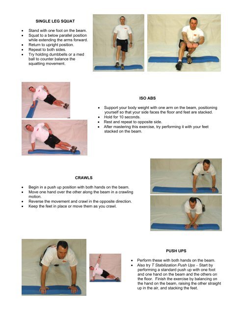 SINGLE LEG SQUAT • Stan