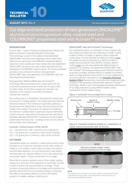 Technical Bulletin TB 10 - BlueScope Steel