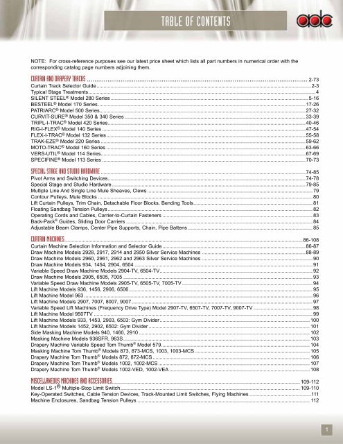 ADC catalog