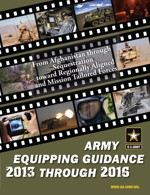 Army Equipping Guidance - Deputy Chief of Staff, G-8 - U.S. Army