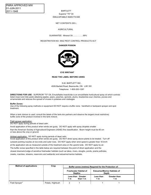 Superior 70 Oil label english.pdf - Bartlett.ca