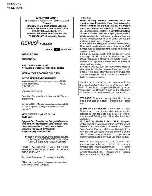 Revus label english.pdf - Bartlett.ca