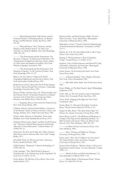 THEORY mation of