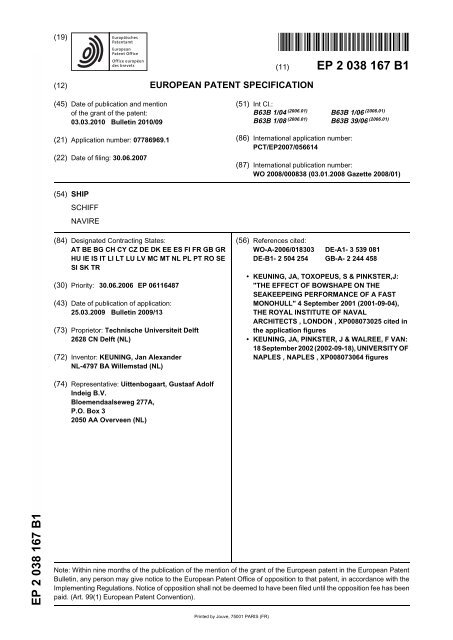 Axe Bow Patent.pdf - Boat Design Net