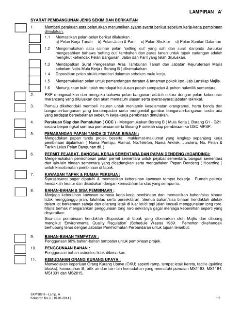 LAMPIRAN 'A'