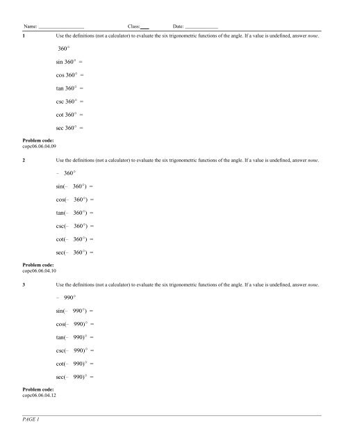 tan( 360 ) - Mathematics 1-2-3