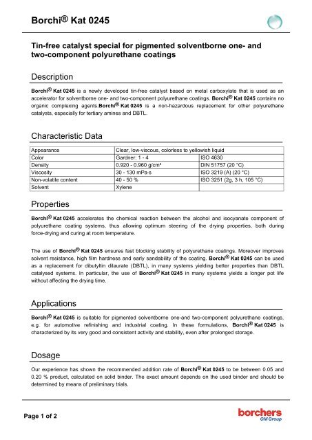 BorchiÂ® Kat 0245 - OMG Borchers